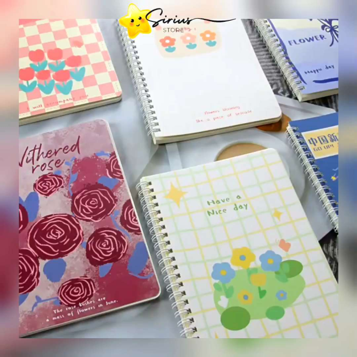 60 Lembar Buku Tulis A5 Spiral Notebook Aesthetic Estetik Journal Motif ...