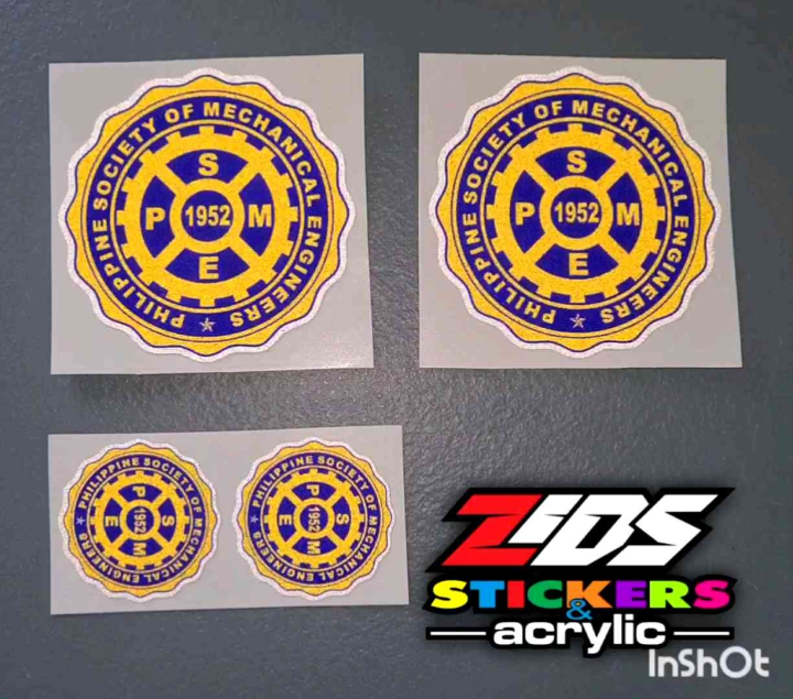 philippine society of mechanical engineers logo 3M reflective printed ...