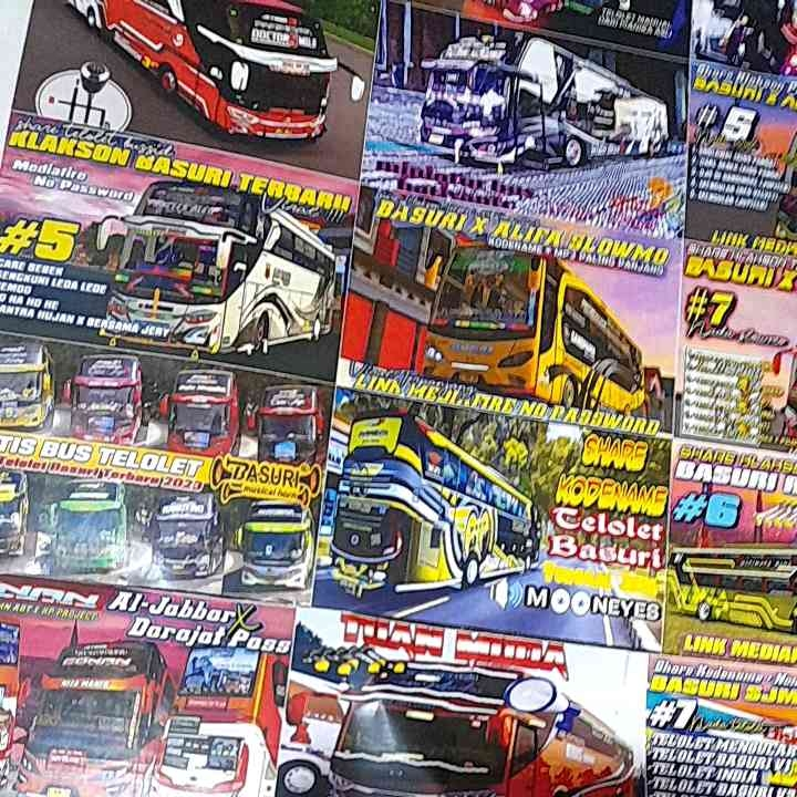 1 LEMBAR STIKER BUS BASURI ISI 36 PC / STIKER BUS | Lazada Indonesia