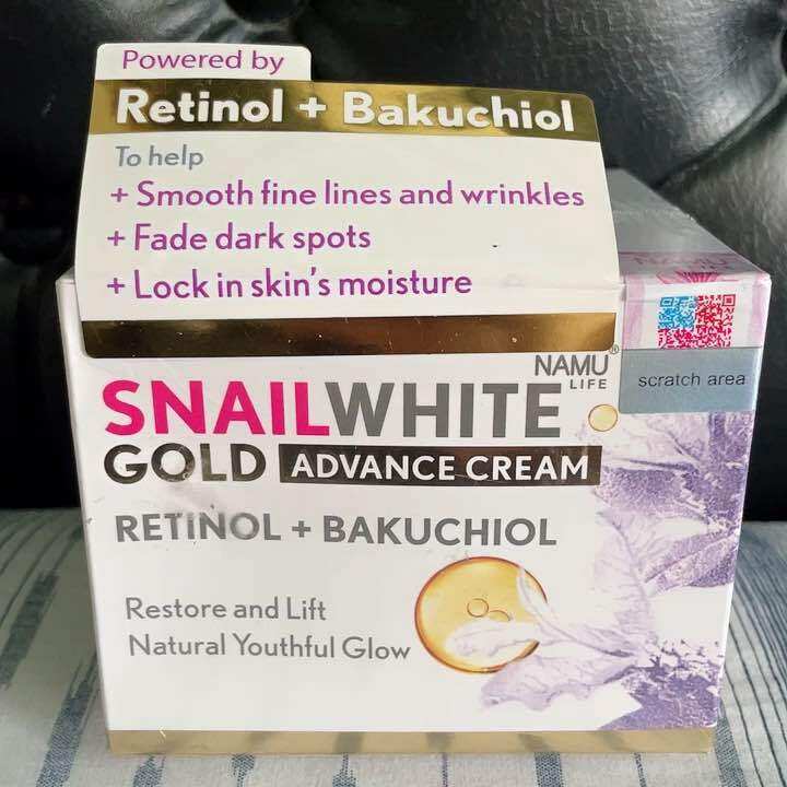 ORIGINAL!!! SNAIL WHITE GOLD ADVANCE CREAM RETINOL + BAKUCHIOL 50ml ...