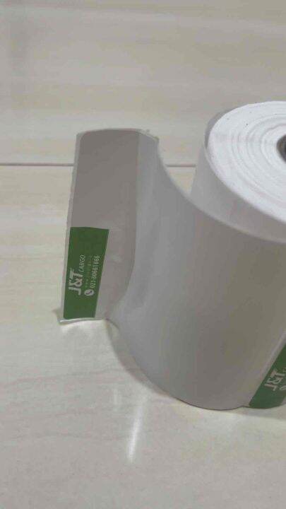 Kertas Thermal Label Barcode JNT Cargo 1 DUS isi 12 Roll 100x100mm ...
