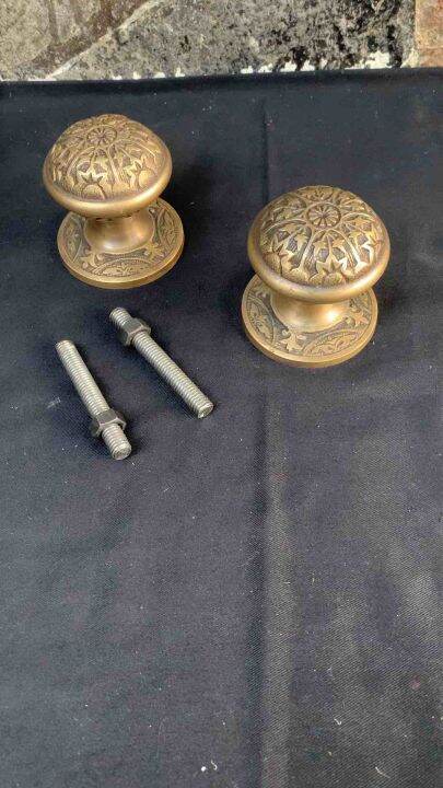 Knob pintu - Handle pintu kuningan antik motif knop pintu ukir | Lazada ...