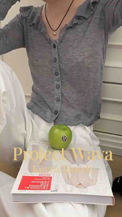 Koreamoods เสื้อแขนยาวเนื้อบาง Project Wava Korea | Lazada.co.th