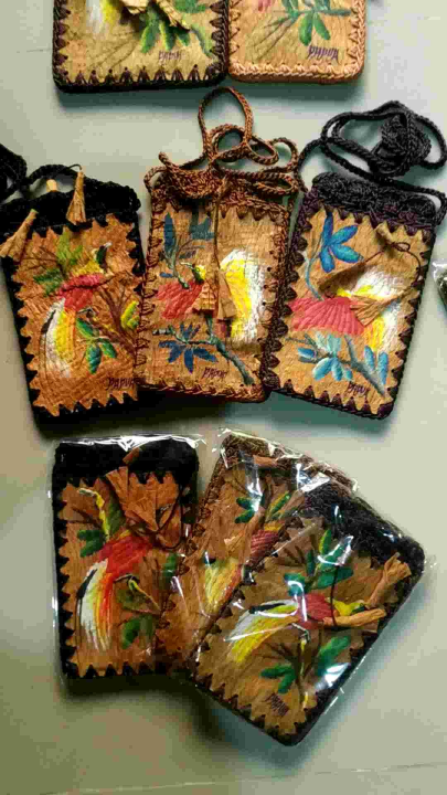 tas papua , tas kulit kayu khas papua , noken , noken papua | Lazada ...