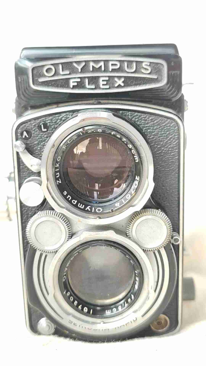 กล้องฟิล์ม Olympus Flex B-II 75mmf2.8 f.c 6x6 Medium Format Film TLR ...