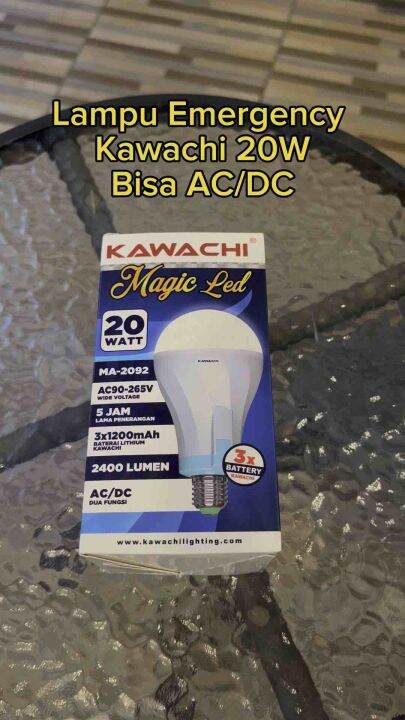 Kawachi Lampu Emergency LED AC DC 20 Watt MA 2092 Bisa bongkar pasang baterai | Lazada Indonesia