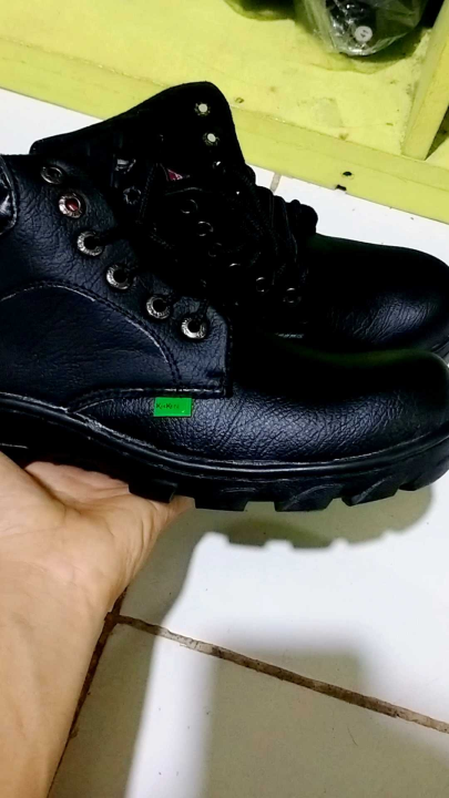 SEPATU SAFETY BOOTS UJUNG BESI SEPATU KITCHEN SAFETY SPBU SAFETY KERJA ...