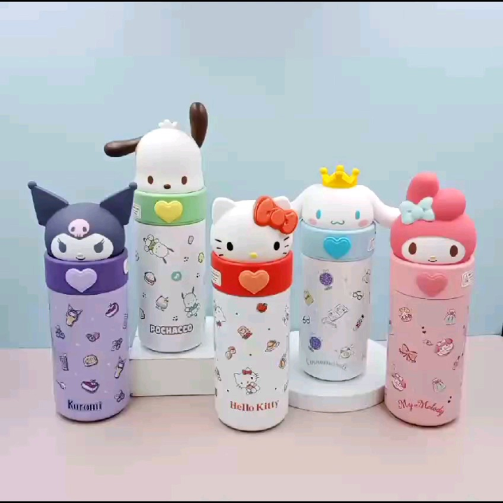 BOTOL MINUM SANRIO 350 ML / BOTOL MINUM HELLO KITTY / BOTOL STAINLESS ...