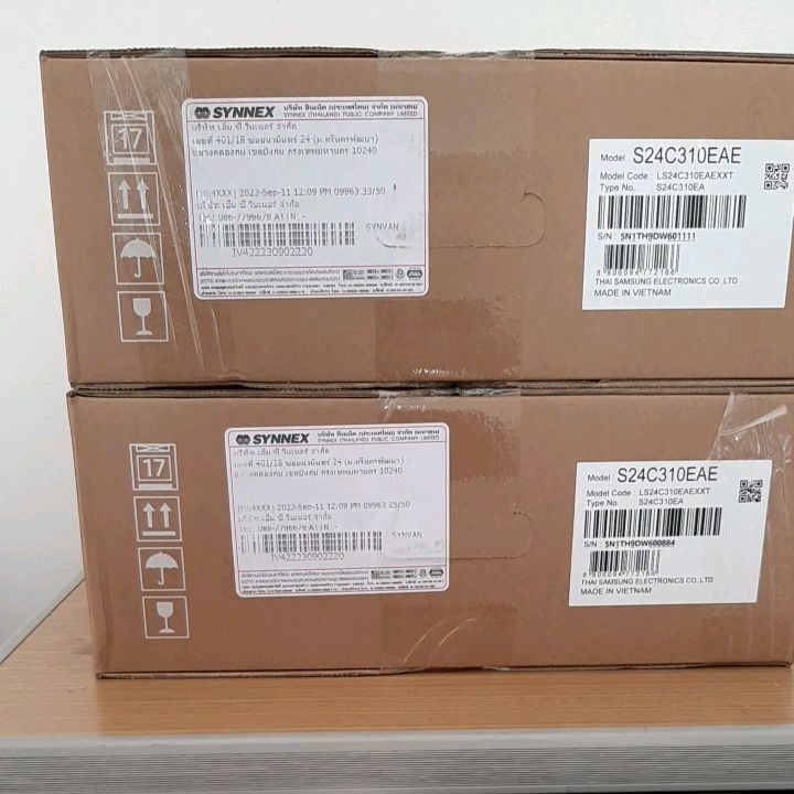 จอคอมพิวเตอร์ SAMSUNG LED Monitor 24" LS24C310EAEXXT IPS/75Hz/5ms/FHD ไร้ขอบ ของใหม่ *ของแทั ...