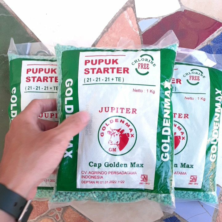 Pupuk Npk Starter 21 21 21 JJupiter Golden Max 1kg | Penyubur Tanaman ...