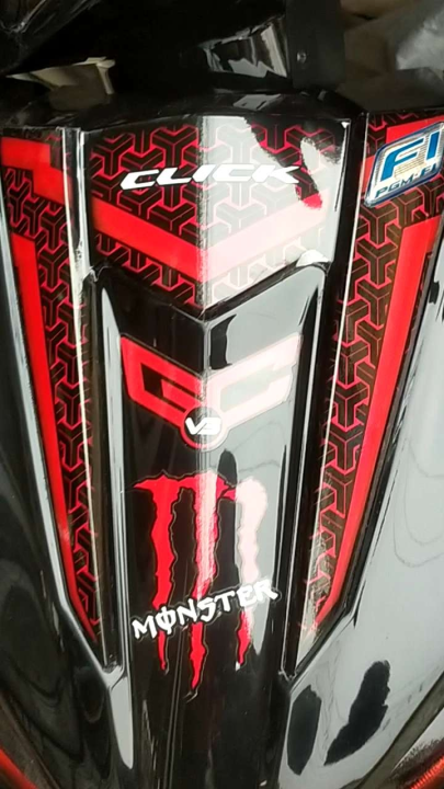 HONDA CLICK VERSION 3 FRONT DECALS STICKER | Lazada PH