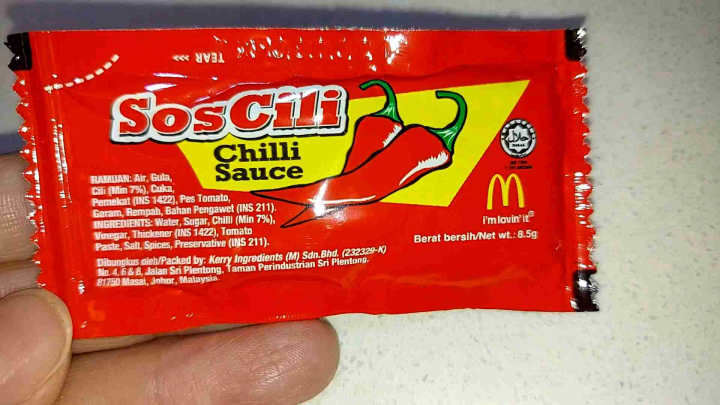 McD Chilli Sauce 8.5gm x 20 pkts a set (Expiry Feb/Mar 2024) | Lazada