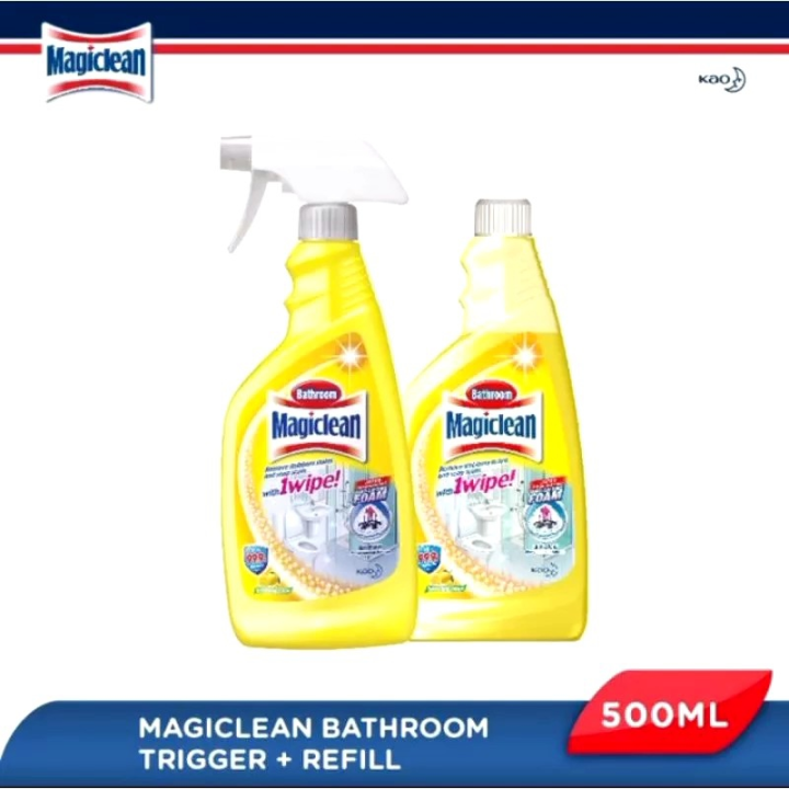 MAGICLEAN BATHROOM CLEANER LEMON TRIGGER/REFILL 500ML | Lazada