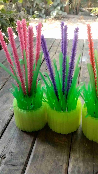 Bunga dari sedotan / Prakarya/ kerajinan tangan dari sedotan/ bunga ...