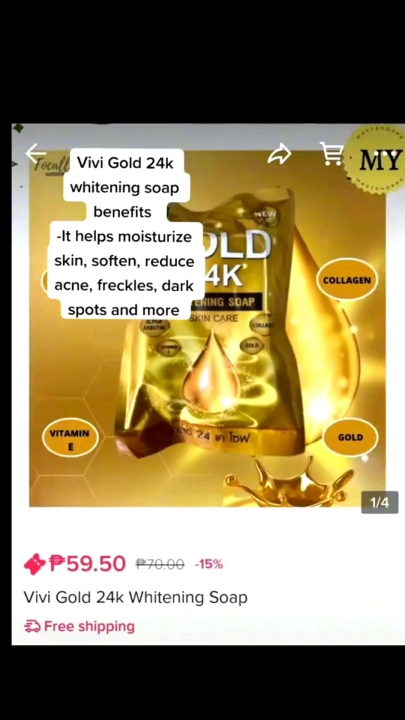 24K GOLD Whitening & Anti Aging Soap | Lazada PH