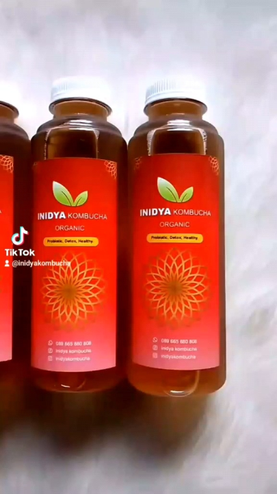 4 BOTOL TEH KOMBUCHA ORIGINAL 250ml | Lazada Indonesia