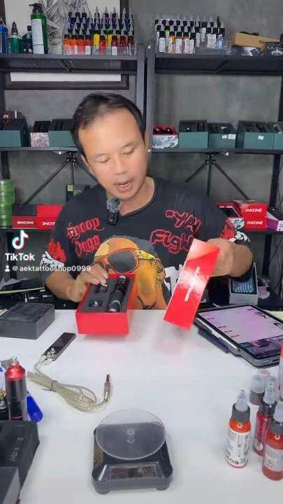 เครื่องสัก เครื่องสักPen ไร้สายรุ่น Inkone Saber ปรับสโตรกได้ | Lazada ...