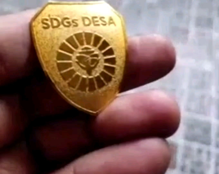 PIN BROSS LOGAM SDGS TEMPEL MAGNET SESUAI KEPMENDESA THN 2022 3.6cm x ...