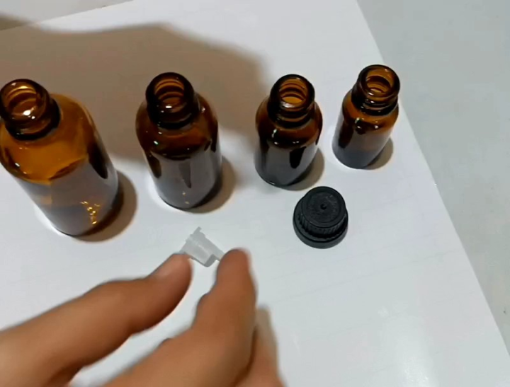 10/15/30/50ml Amber Glass Bottle with Dripulator Euro Dropper Orifice ...