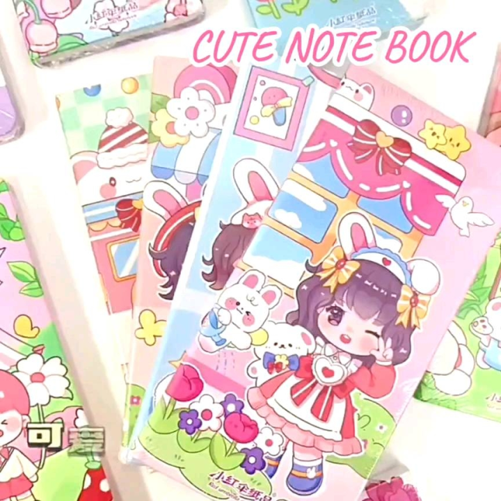 Cute Hard Cover Note Book Scrapbook Dairy Journal Kawaii Magnetic ...