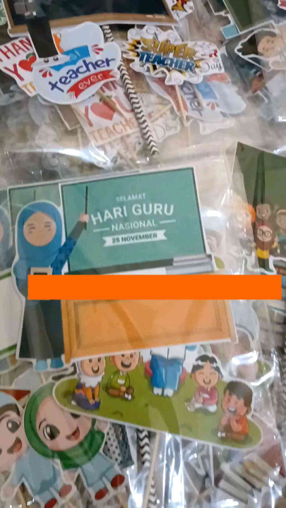 Topper selamat hari guru custom nama | Lazada Indonesia