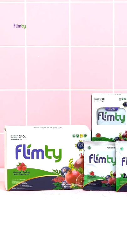 Flimty fiber satu box isi 16 sachet Minuman Serbuk Rasa Buah Alami Rasa ...