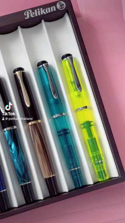 Pelikan Fountain Pen Special Edition Classic M200 Golden Beryl | Lazada ...