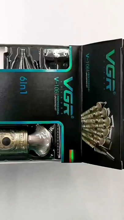 VGR New Model V106 Beard Trimmer for Men Kit - Cordless Hair Clippers ...