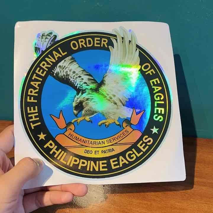 Eagles logo Sticker for Motorcycle Holographic Rainbow Water Proof Do ...