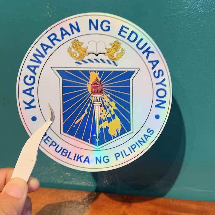DEPED LOGO Sticker Vinyl Hologram Laminated Water Proof Do Not Fade for ...
