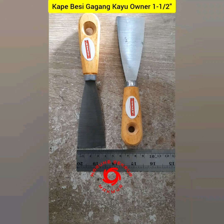 Kape Besi Gagang Kayu / Kape Plat / Scraper Murah 1-1/2 Inch | Lazada Indonesia