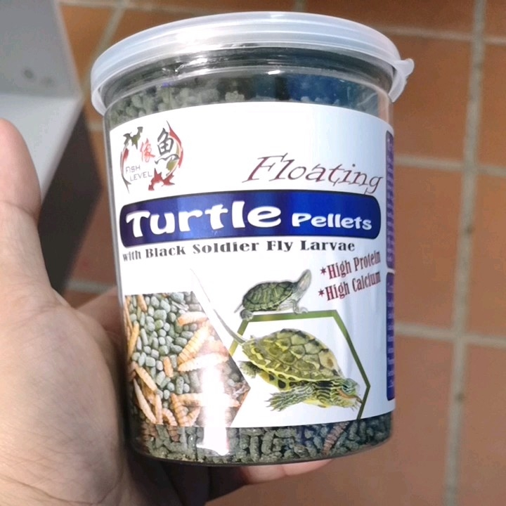 FISH LEVEL /FLOATING TURTLE PELLETS with BLACK SOLDIER FLY LARVAE ...