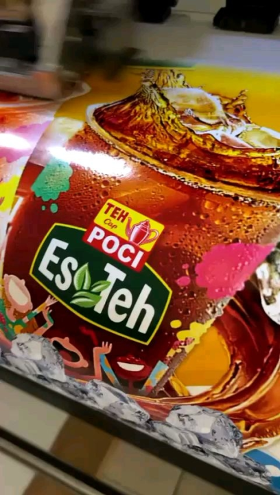 Cetak Stiker es teh / Stiker Stand booth / Stiker vinyl | Lazada Indonesia