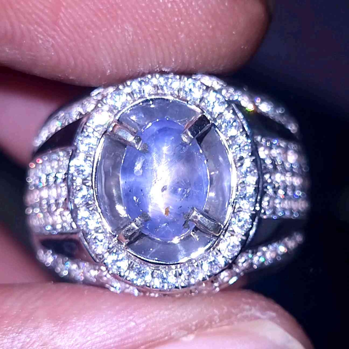 Natural blue safir ceylon star srilanka sapphire | Lazada Indonesia