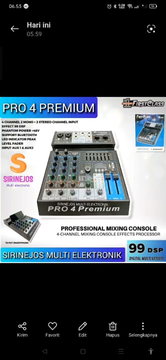 MIXER AUDIO MIXER 4 CHANEL PRO 4 PREMIUM FIRSTCLASS PROFESSIONAL MIXING ...