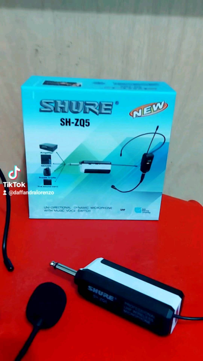 mic bando shure SH ZQ5 wireless microphone wireless shure SH ZQ 5 mic headset mic bando wireless ...