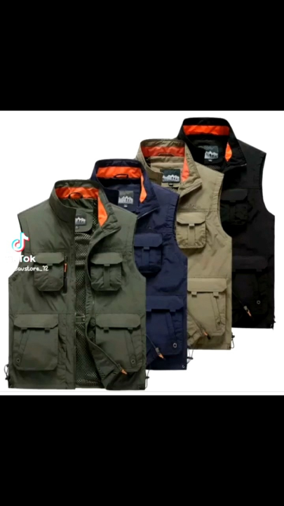 jaket rompi pria/rompi kerja/rompi lapangan/rompi vest | Lazada Indonesia
