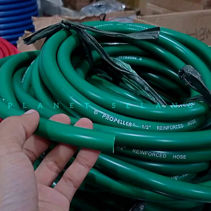 Selang Air 15 Meter 1/2 Inch 2 MM Selang Air Elastis Dop Anti Tekuk Selang Air Warna Tebal ...