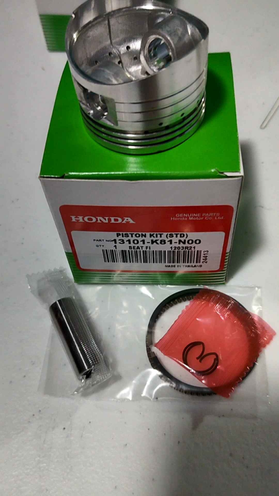 Honda genuine beat fi/scoopy fi piston kit (std) | Lazada PH