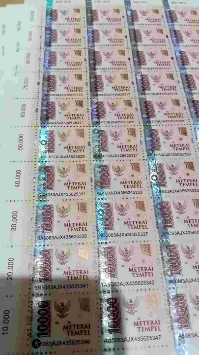 meterai tempel 10000 materai 10ribu | Lazada Indonesia