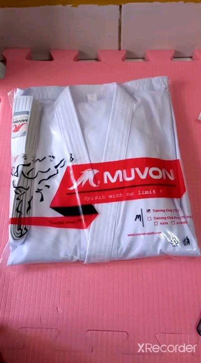 Baju Karate Pemula TC Muvon Original Bonus Tas Baju, Pulpen Karate ...