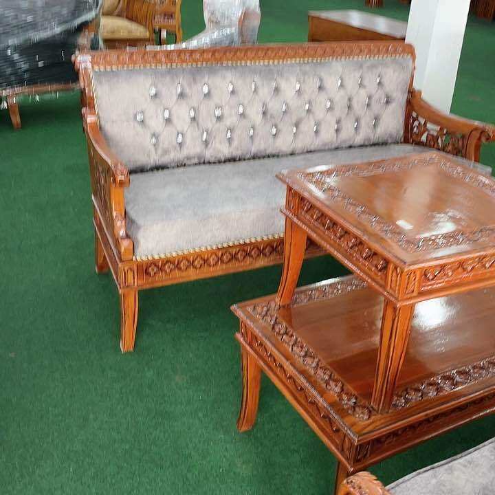 SOFA JATI SERBIA JEPARA SOFA KAYU JATI Teak wood Chsirs | Lazada