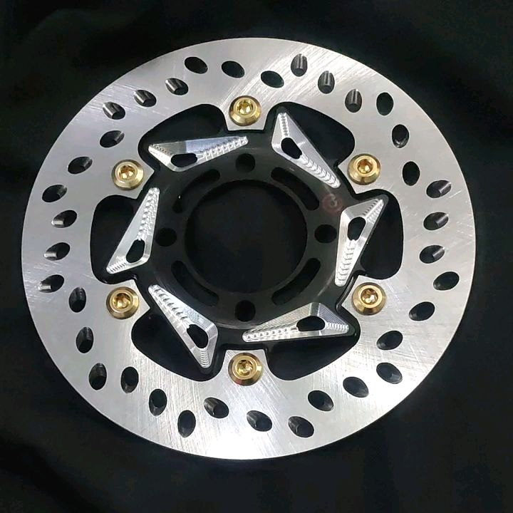 PIRINGAN MOTOR 3D LUBANG 4 / DISC CAKRAM MOTOR 220mm / ROTOR 3 DIMENSI ...