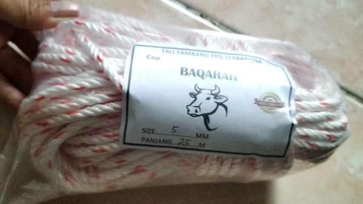 TALI TAMBANG PPD 5MM ( PANJANG 25 METER) /LOBAK / PENGIKAT MOBIL TRUK ...