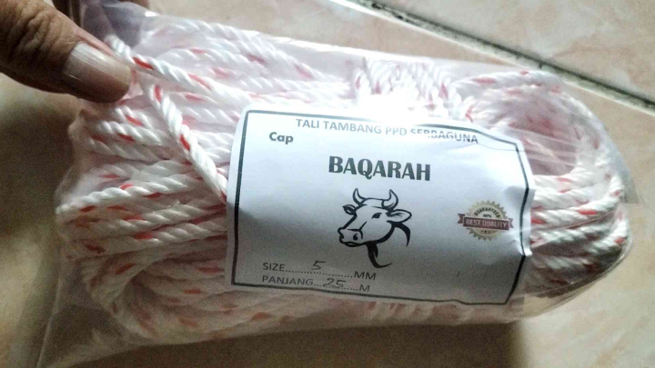 TAMBANG PPD 5MM ( PANJANG 25 METER ) TAMBANG LOSBAK / TALI TRUK ...