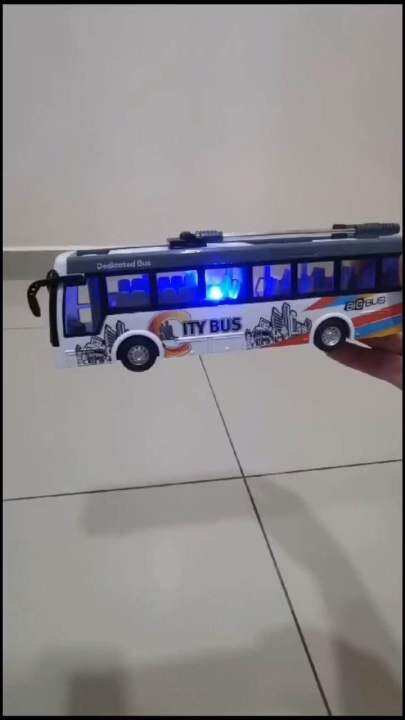RC Bus with Light Remote Control Bus 4CH Electric Simulation Cars Tour ...