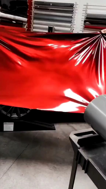 sticker skotlet merah metalik candy lebar 152cm / scotlite merah ...