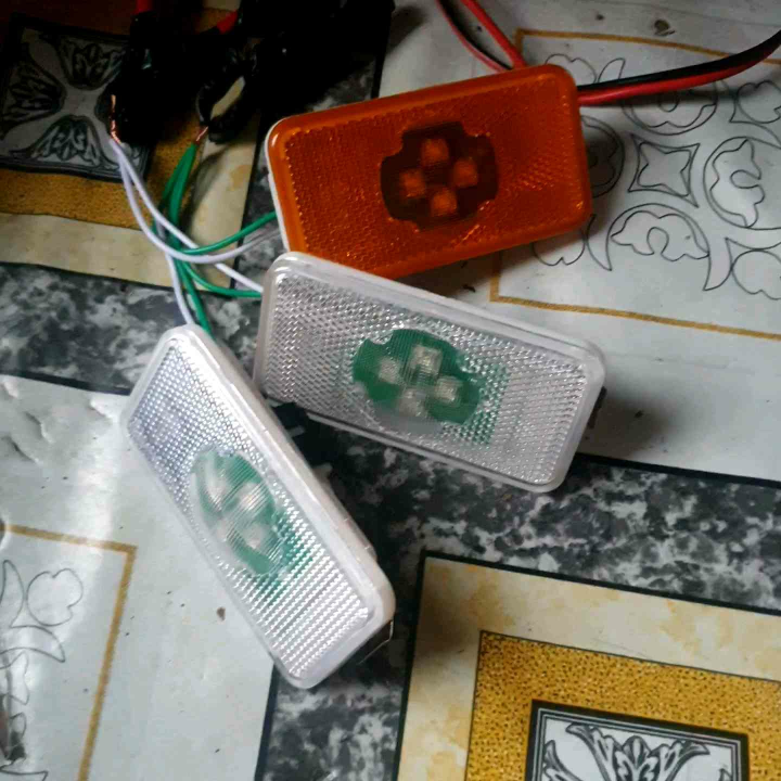 LED samping truk volvo 3dimensi.lampu penanda samping truk volvo 12V ...