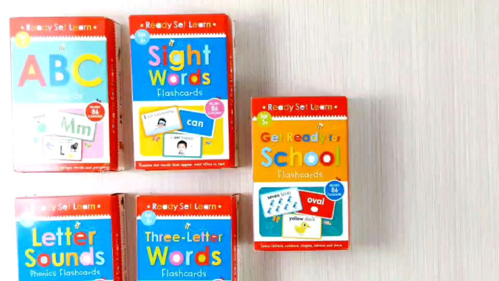 READY SET LEARN GET READY FOR SCHOOL FLASHCARDS Age 5+ | Lazada Indonesia