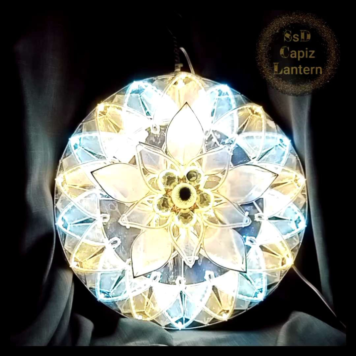 ‼️Special Capiz Poinsettia Christmas Parol / Lantern (16 inches ...